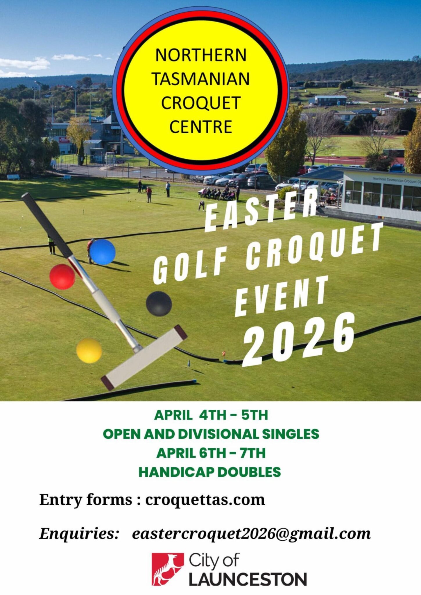 Easter 2026 Golf Croquet Event - Croquet Tas